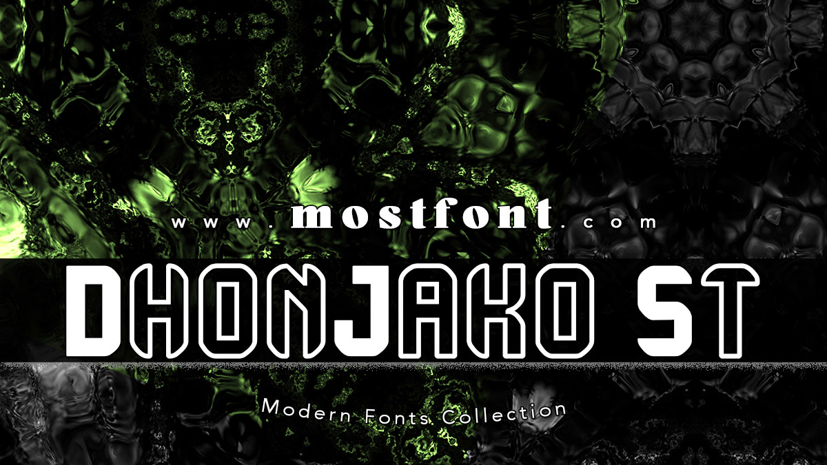 DhonJako St Font Typographic Design | mostfont.com
