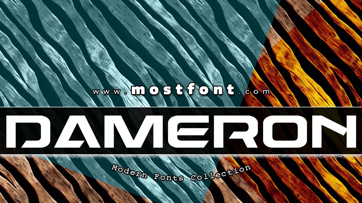 Dameron Font Typographic Design | mostfont.com