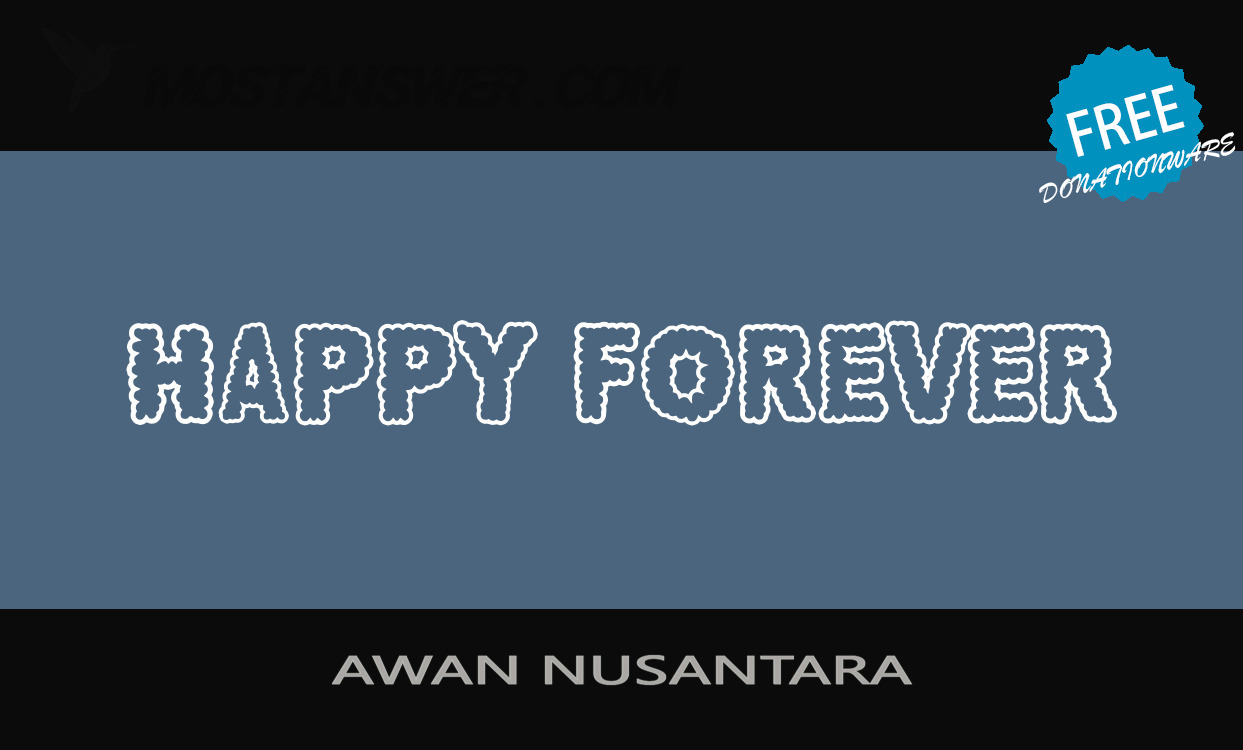 Awannusantara Font by The Docallisme - Amry Al Mursalaat | mostfont.com
