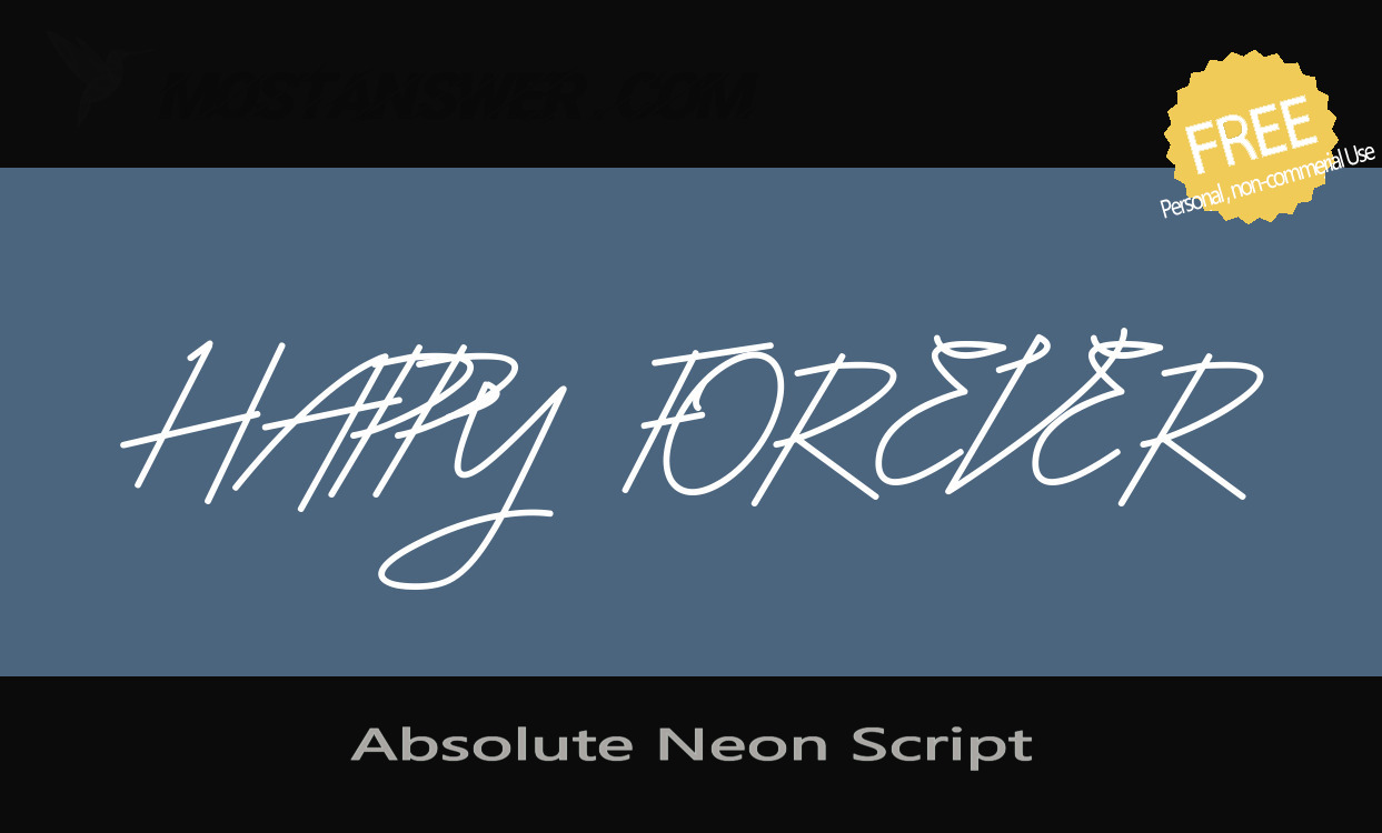 Absoluteneonscript Font By Nirmana Visual
