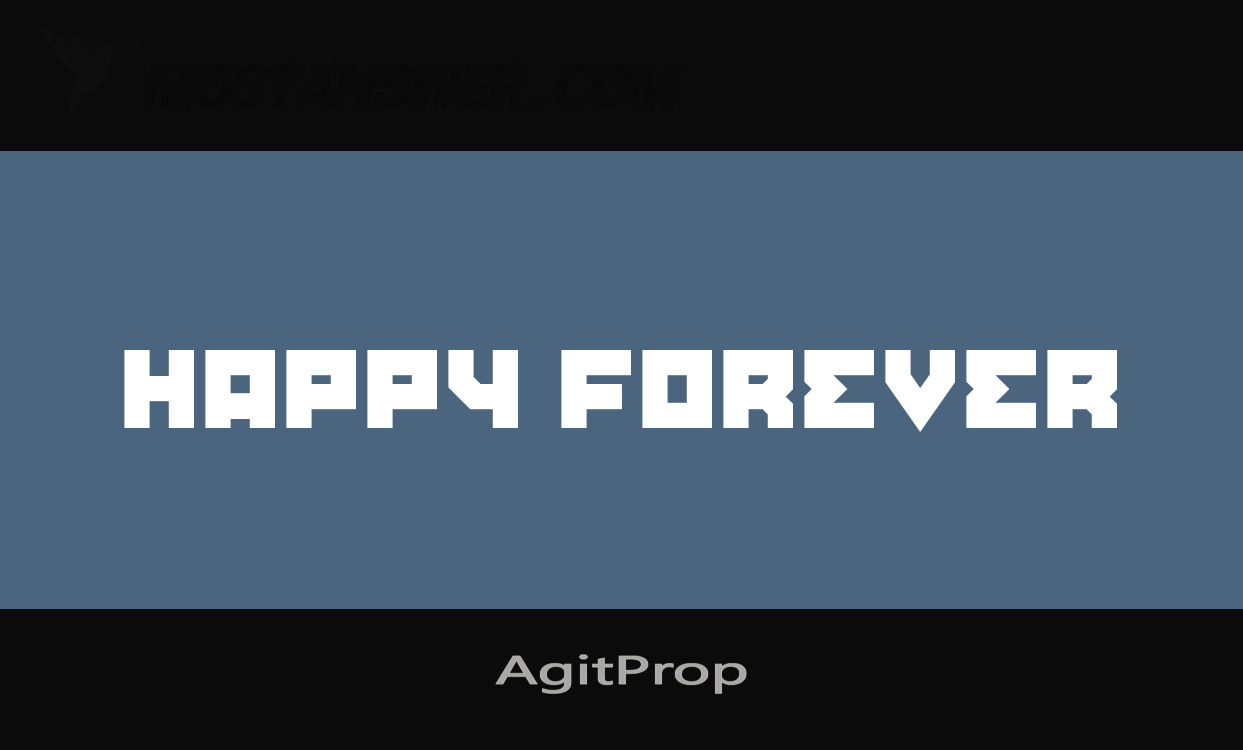 AgitProp Font Typographic Design | mostfont.com