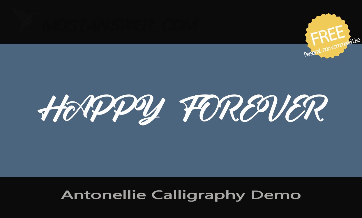 Antonellie Callygraphy Demo Font by Ketikata Studio | mostfont.com