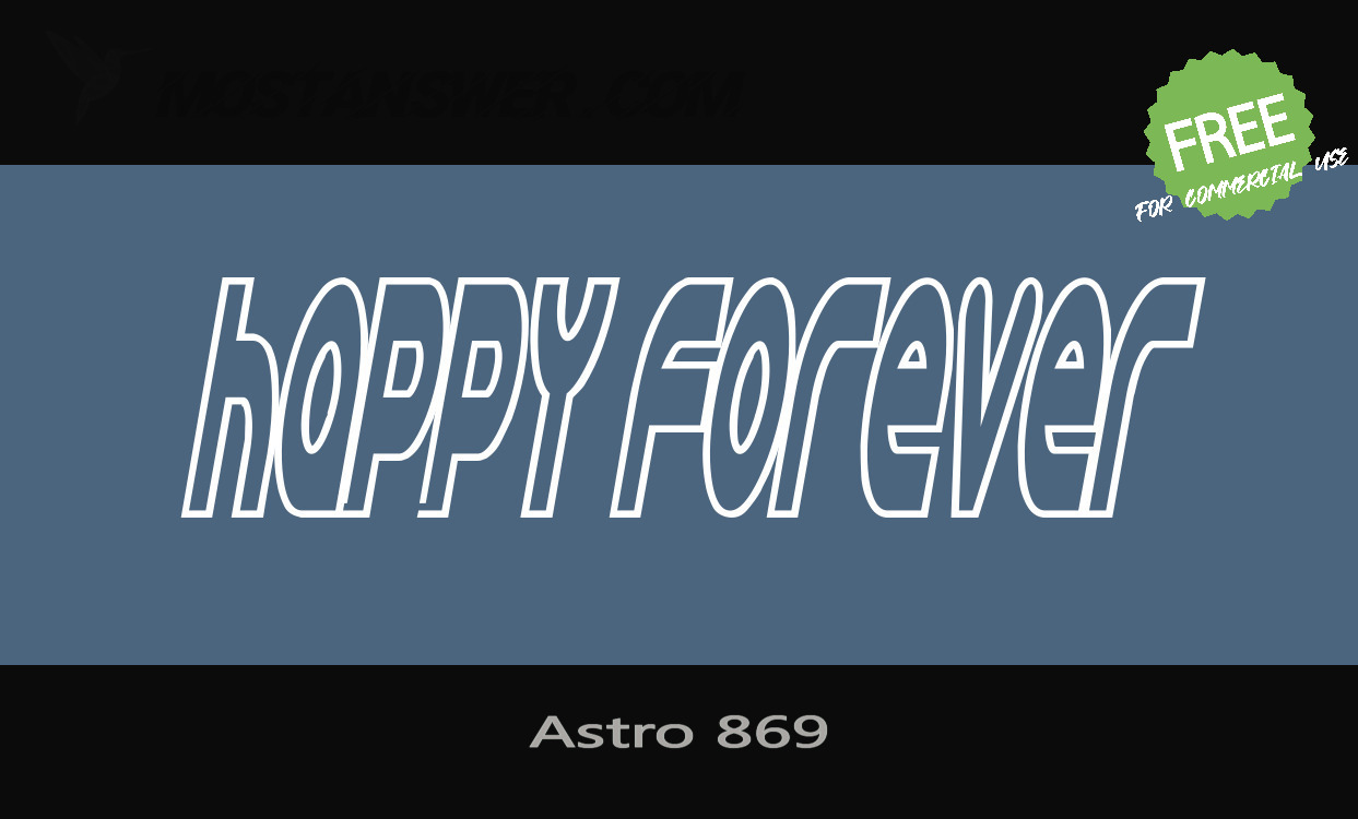 ASTRO869 Font by Caffeen Fonts | mostfont.com