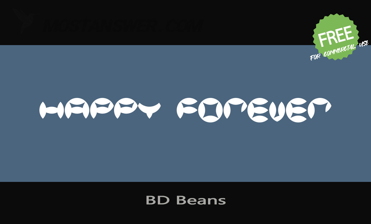 BDBeans Font by Büro Destruct | mostfont.com