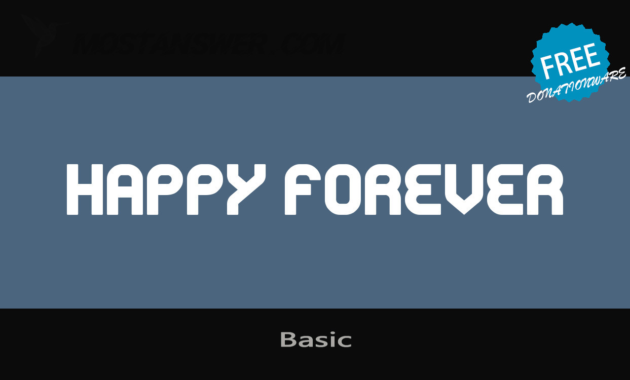 Basic Bold Font by weknow | mostfont.com