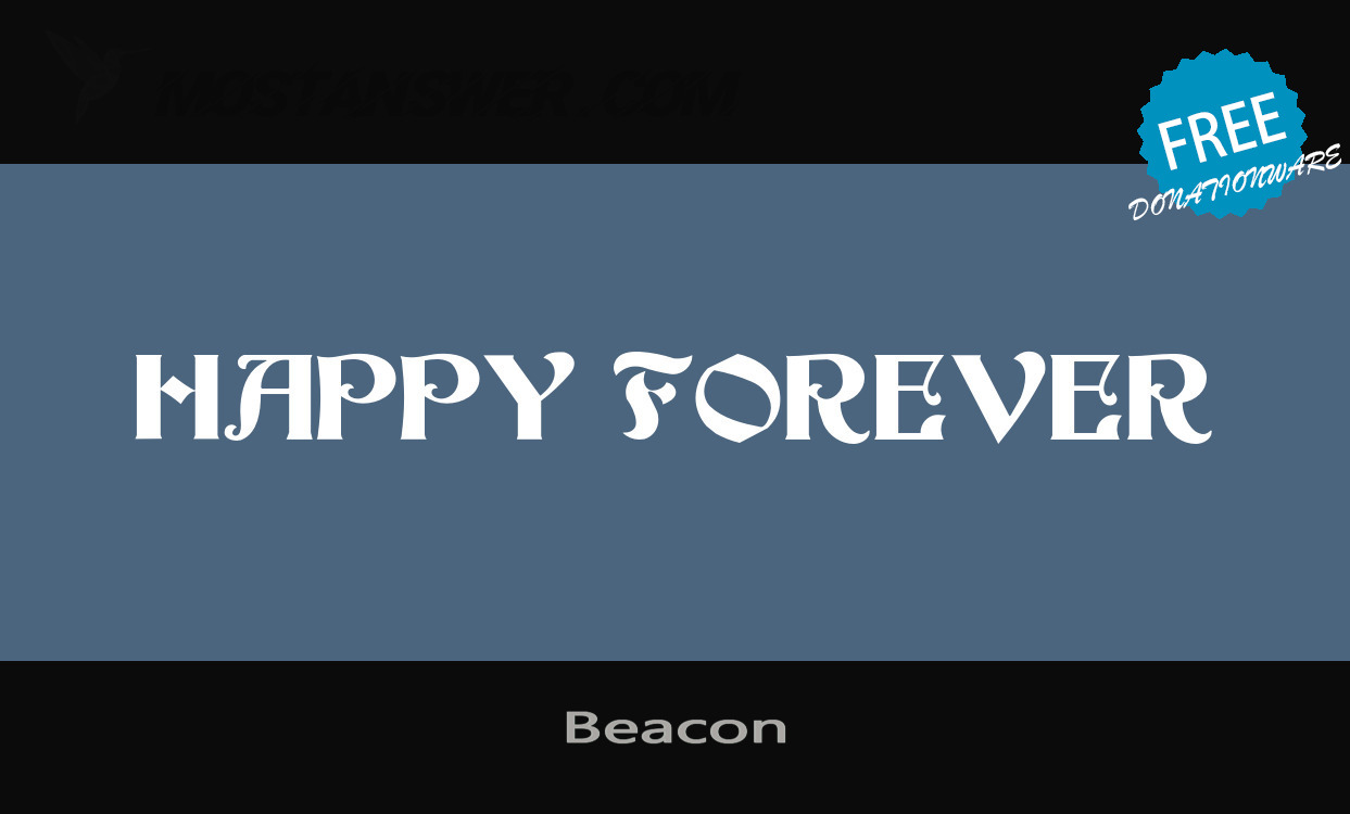 Beacon Font by Gary David Bouton | mostfont.com