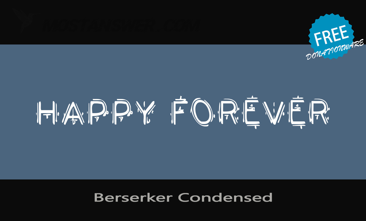 Berserkerc Font by Iconian Fonts | mostfont.com