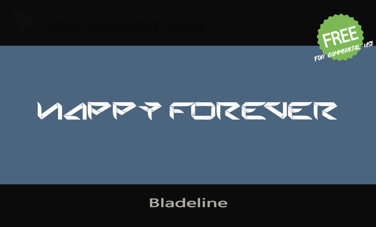 Blade Font by designstation | mostfont.com
