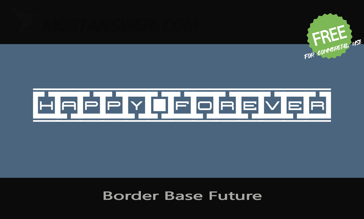 BorderBase Font by GemFonts / Typotheticals | mostfont.com