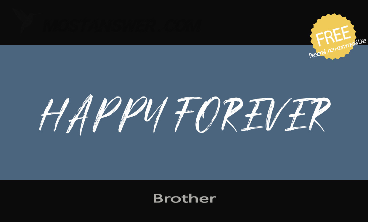 Brother Font by Perspectype Studio - Letterena.com | mostfont.com