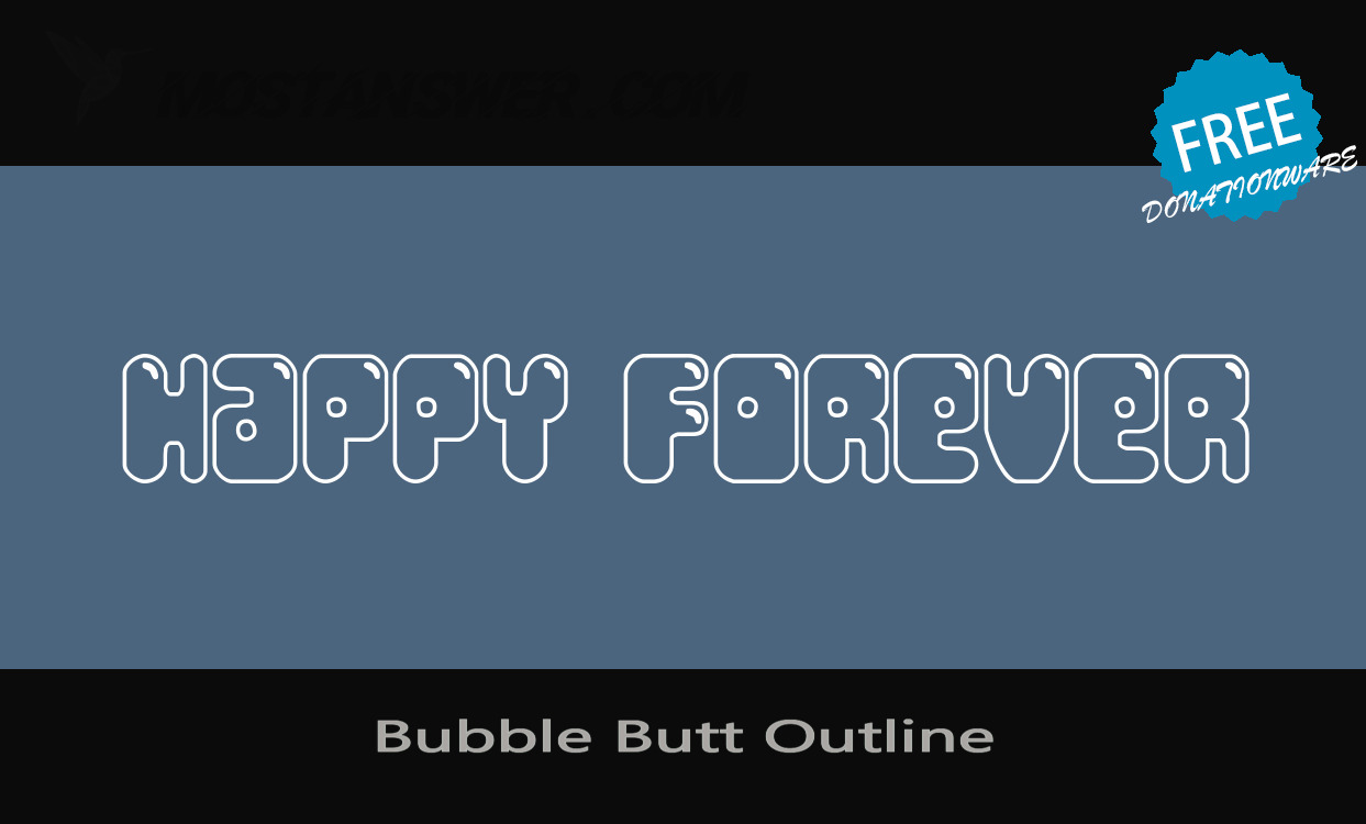 Bubblebuttout Font by Iconian Fonts | mostfont.com
