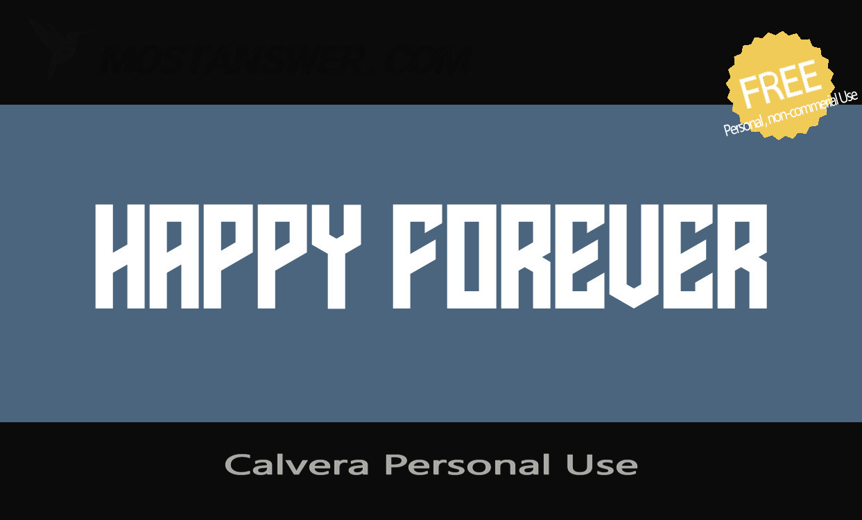 Calvera Font by Din Studio | mostfont.com