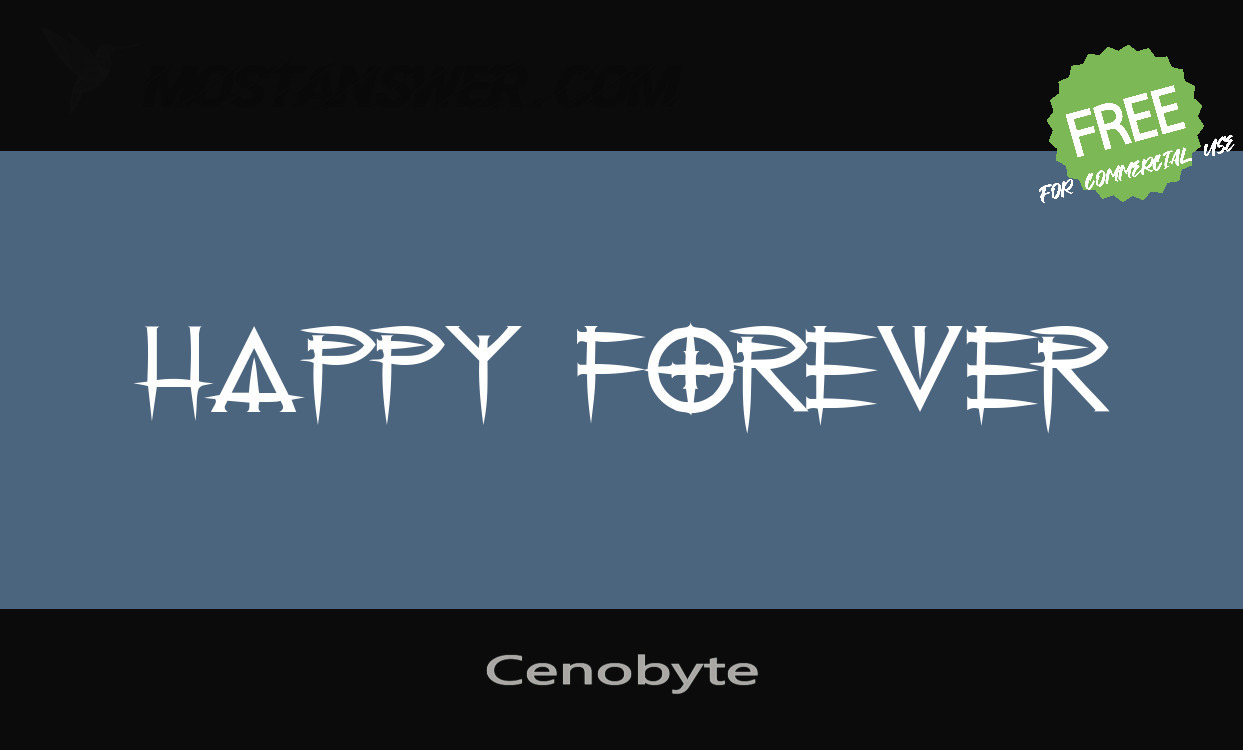 Cenobyte Font by Sinister Fonts | mostfont.com