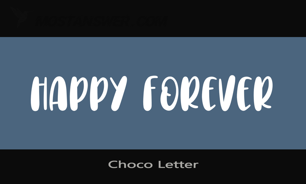 Choco Letter Font by Typefar | mostfont.com