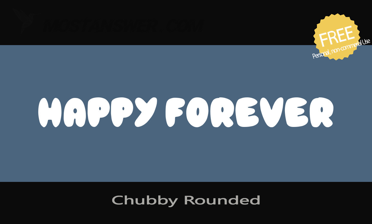 Chubby Rounded Font by imagex | mostfont.com