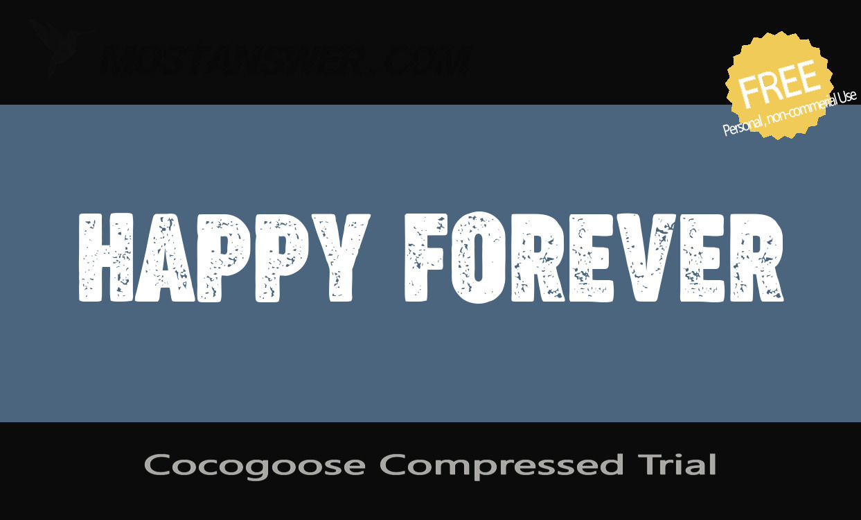 Cocogoose Compressed Letterpress Trial Font by Zetafonts | mostfont.com