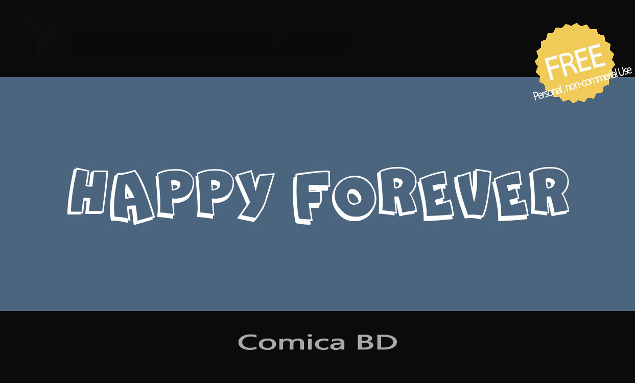 Comica BD Font by Galdino Otten | mostfont.com