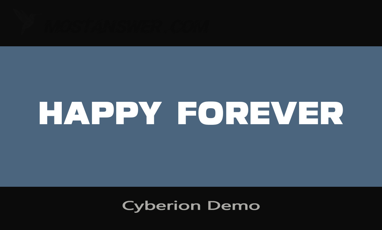 Cyberion Demo Font by Letterhend Studio | mostfont.com