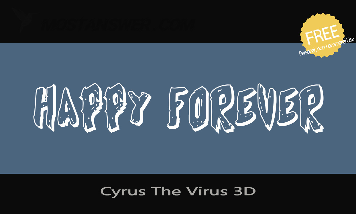 Cyrus3d Font by Iconian Fonts | mostfont.com