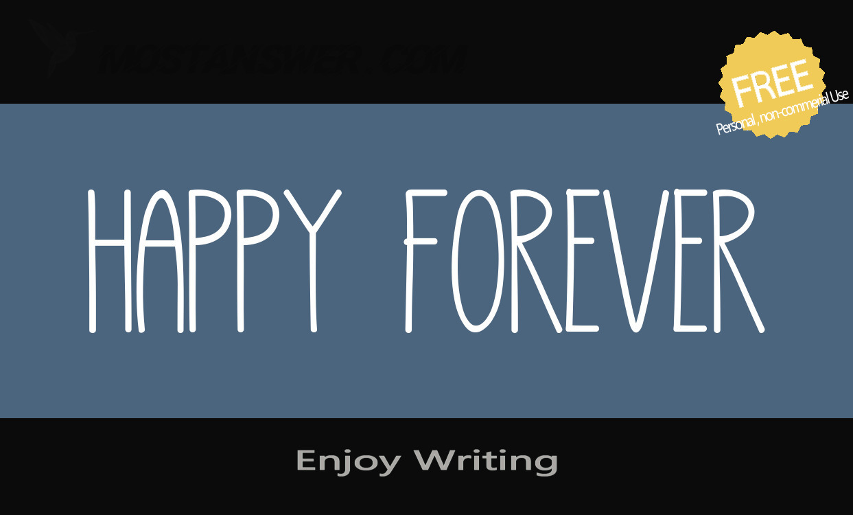 Enjoy Writing Font by Khurasan | mostfont.com