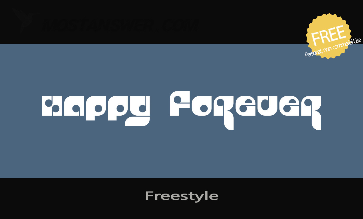 FREESTYL Font by Fontalicious | mostfont.com