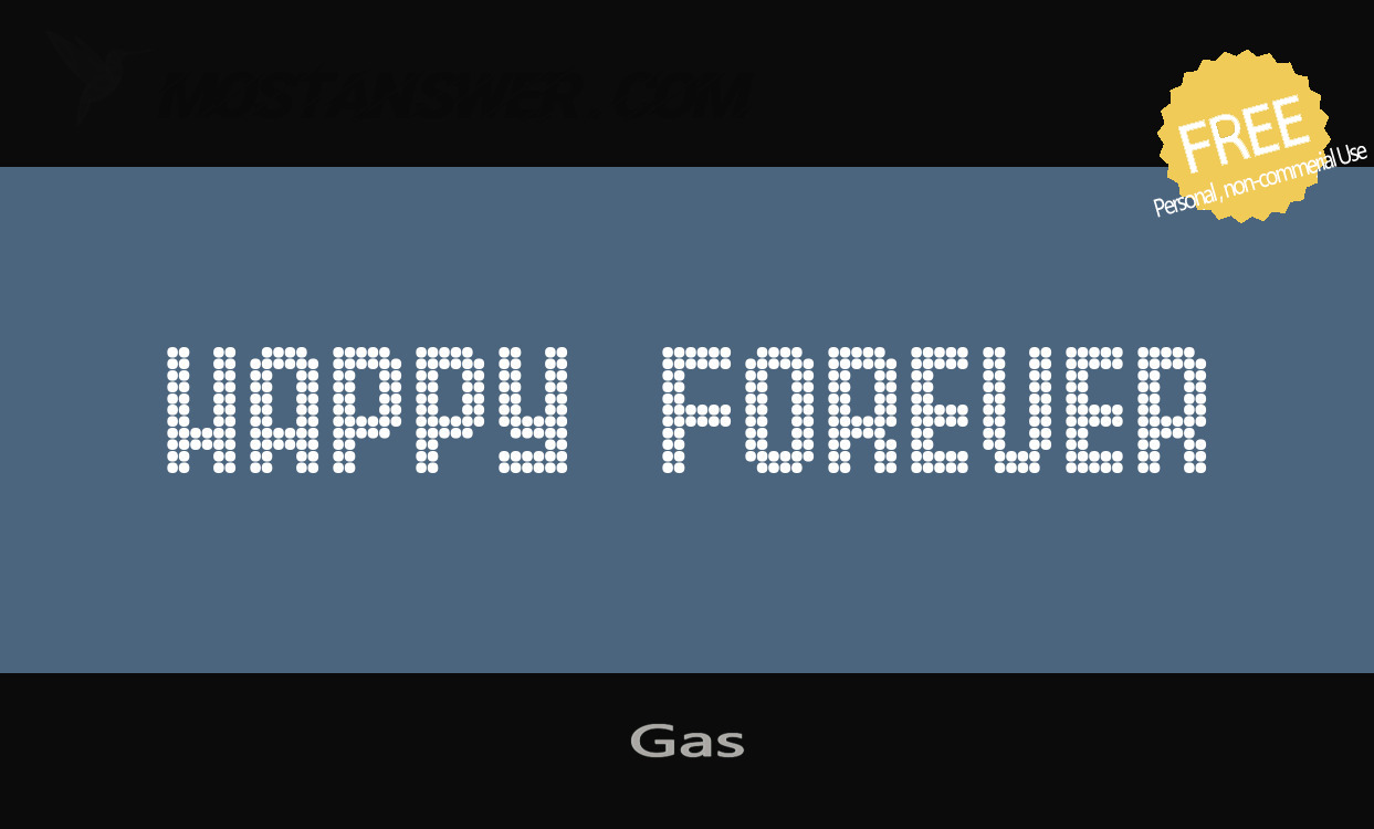 GAS Font by Fontalicious | mostfont.com