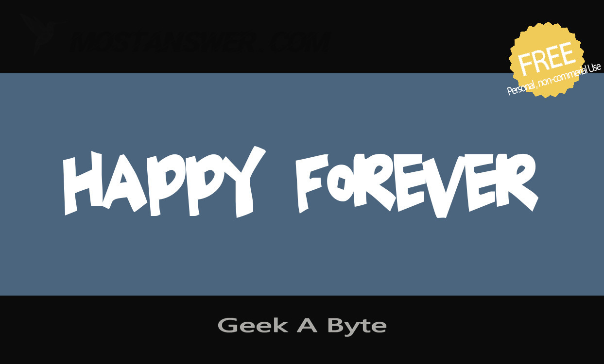 GEEKABYTE Font by Pizzadude | mostfont.com