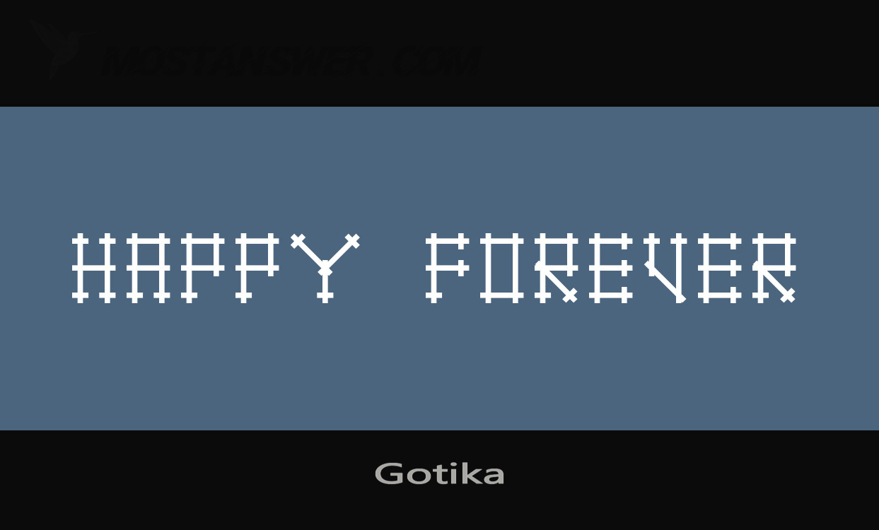 Gotika Font by Audrius Skersys | mostfont.com