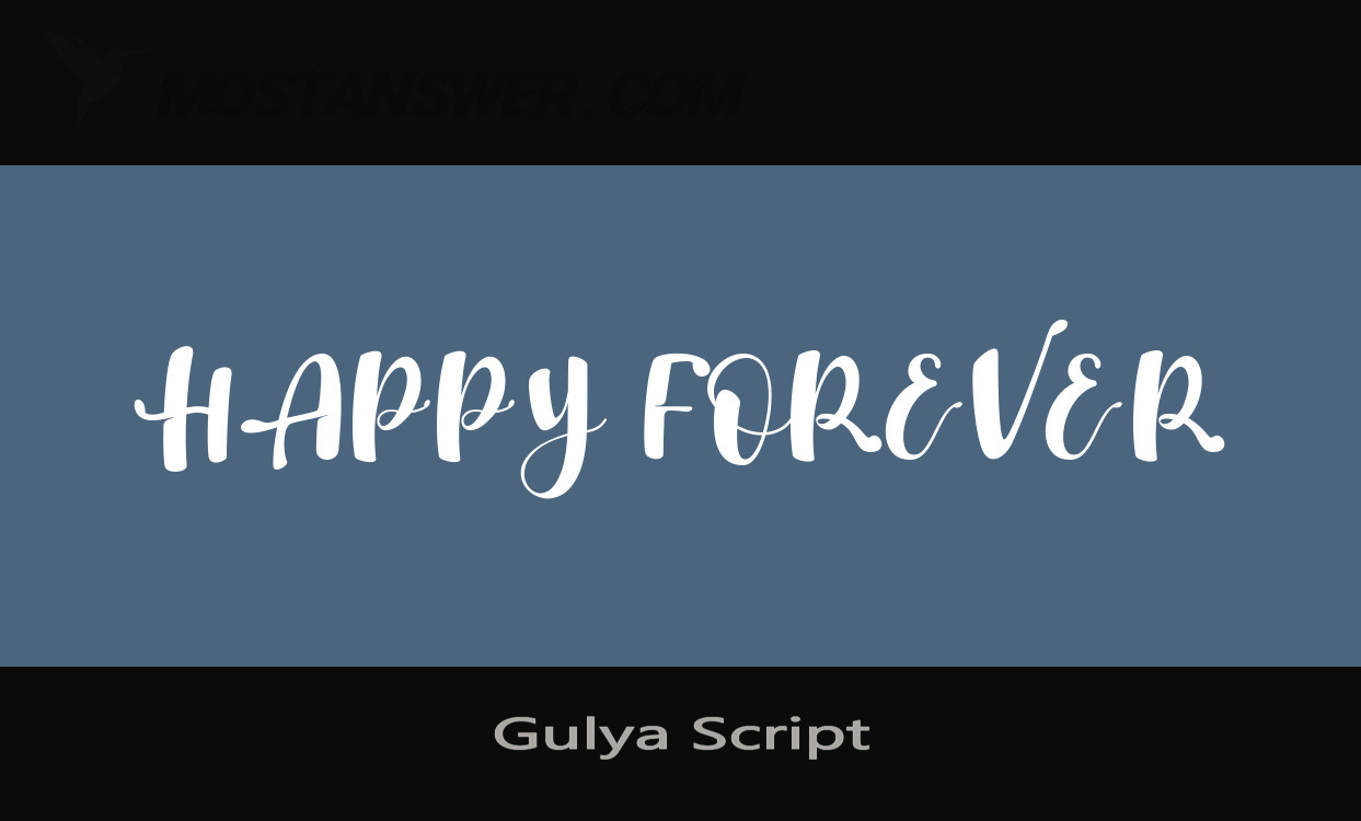 Gulya Script Font by aldedesign | mostfont.com