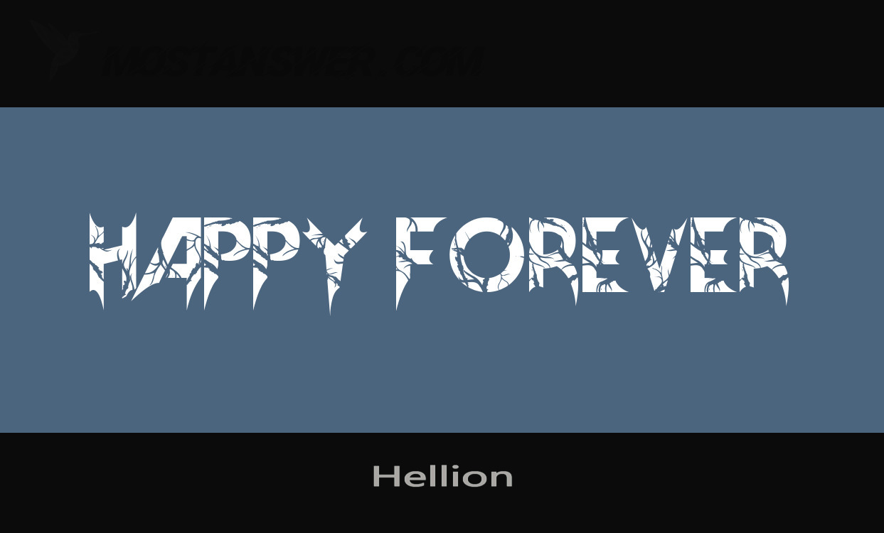 Hellion Font by LJ Design Studios | mostfont.com