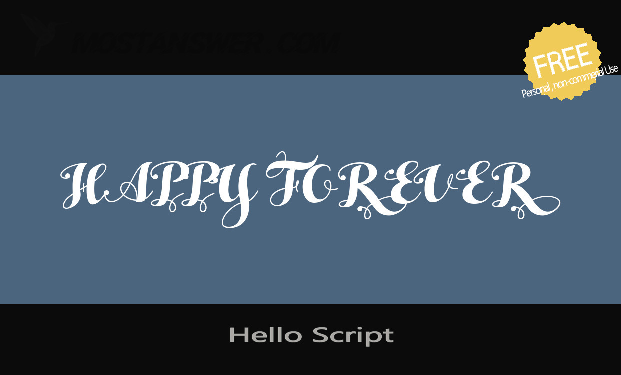 HelloScript TRIAL Font by Zetafonts | mostfont.com
