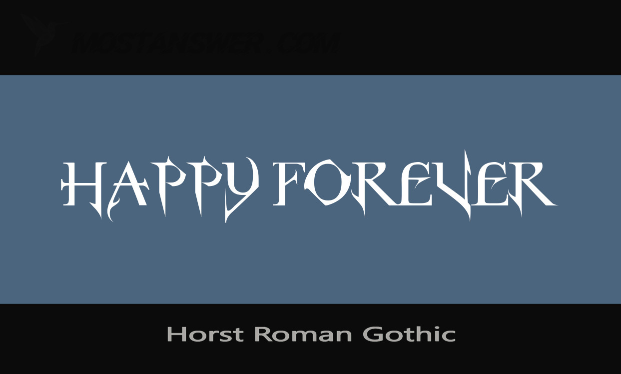 Horst Roman Gothic Font by Horst Type Foundry | mostfont.com