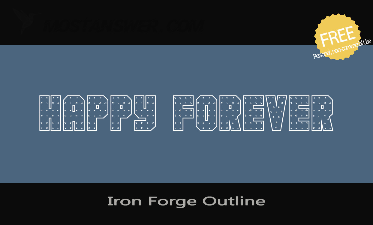Ironforgeout Font by Iconian Fonts | mostfont.com