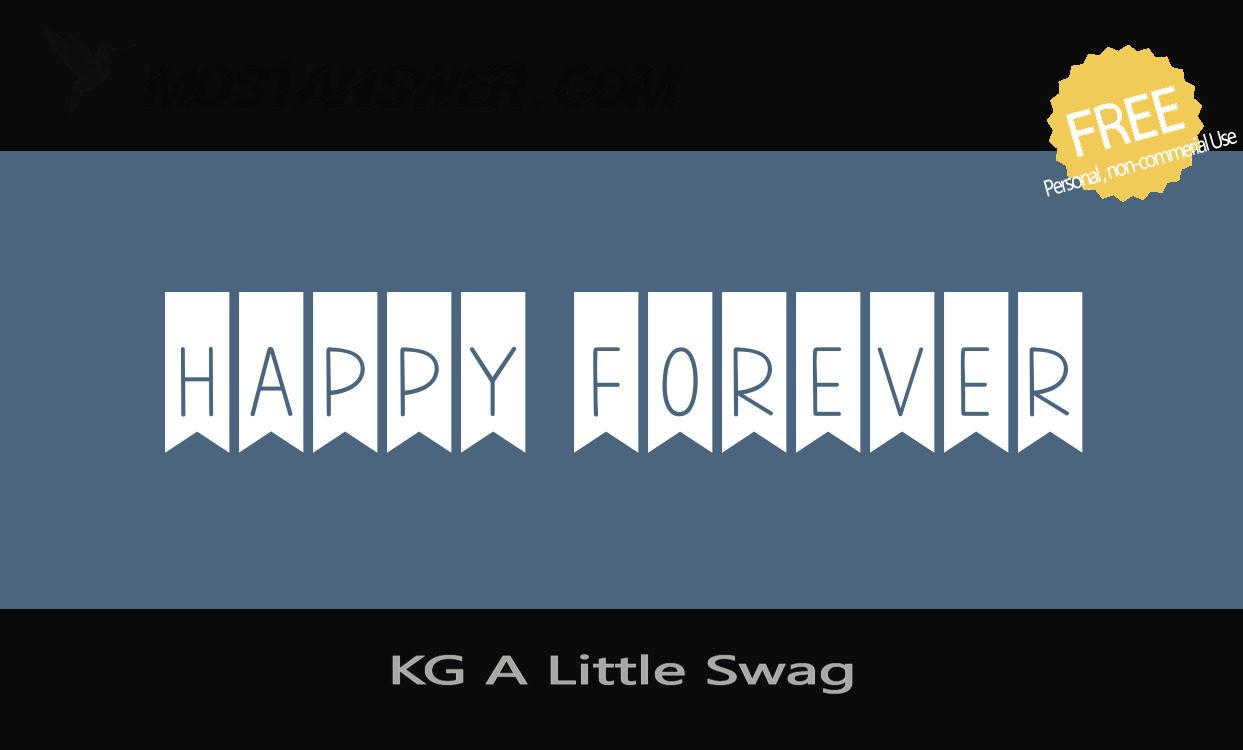 KGALittleSwag Font by rly Geswein | mostfont.com