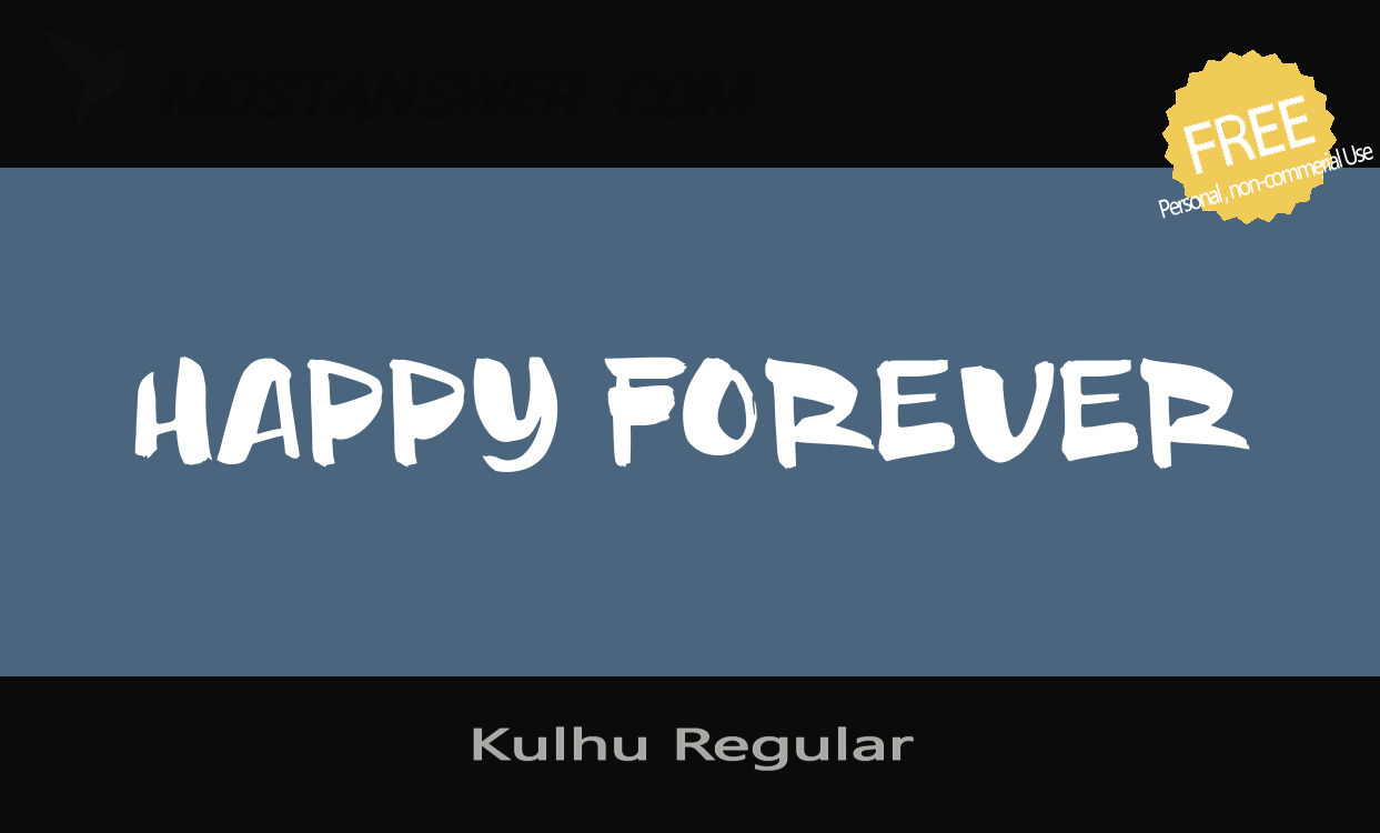 Kulhu Font by Jroh Creative | mostfont.com
