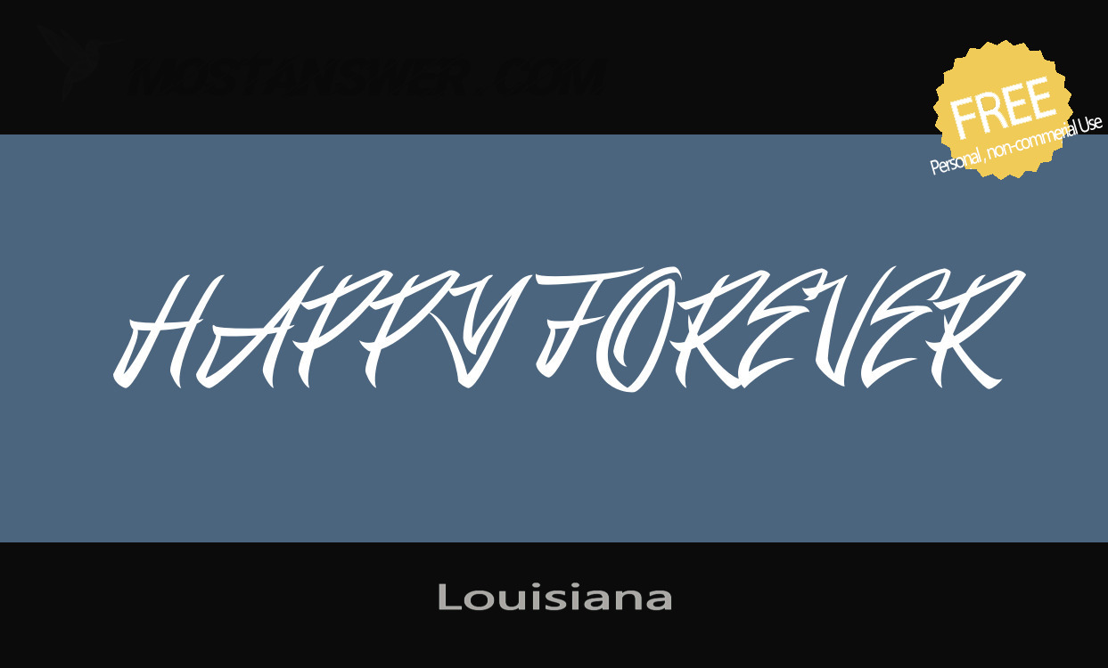 Louisiana Font by Staircase Studio | mostfont.com