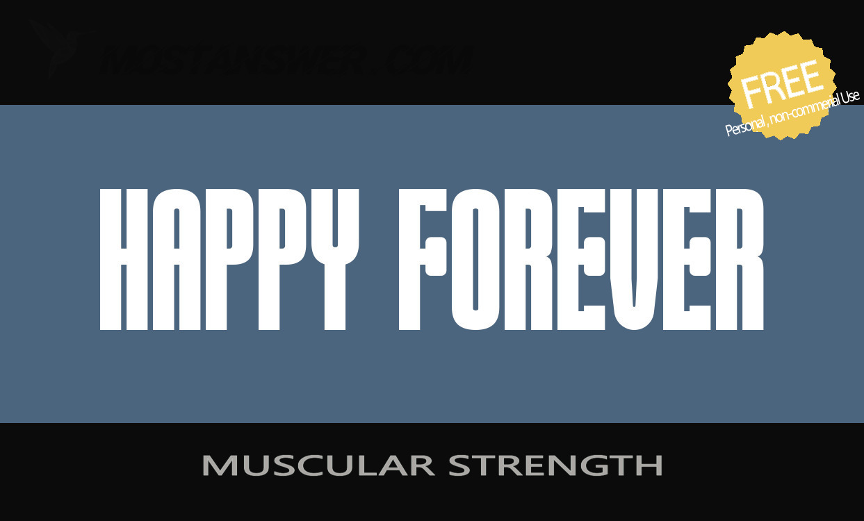 MUSCULAR STRENGTH Bold Font by 177Studio | mostfont.com