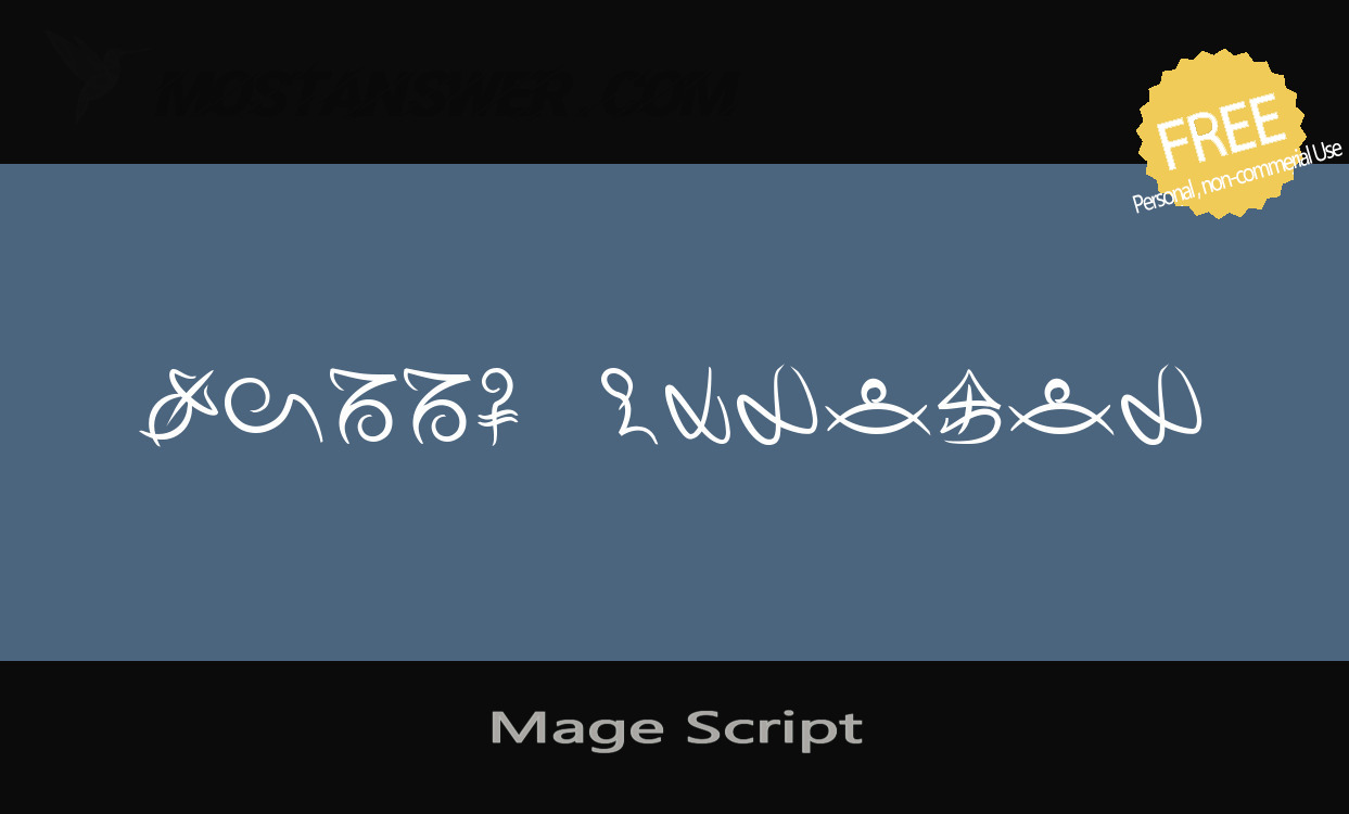Mage Script Bold Font by Pixel Sagas | mostfont.com