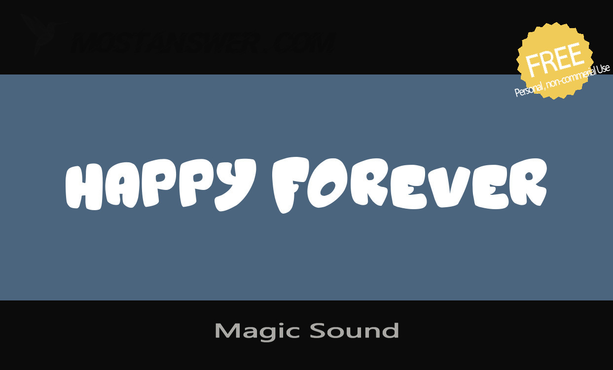 Magic Sound Font by imagex | mostfont.com