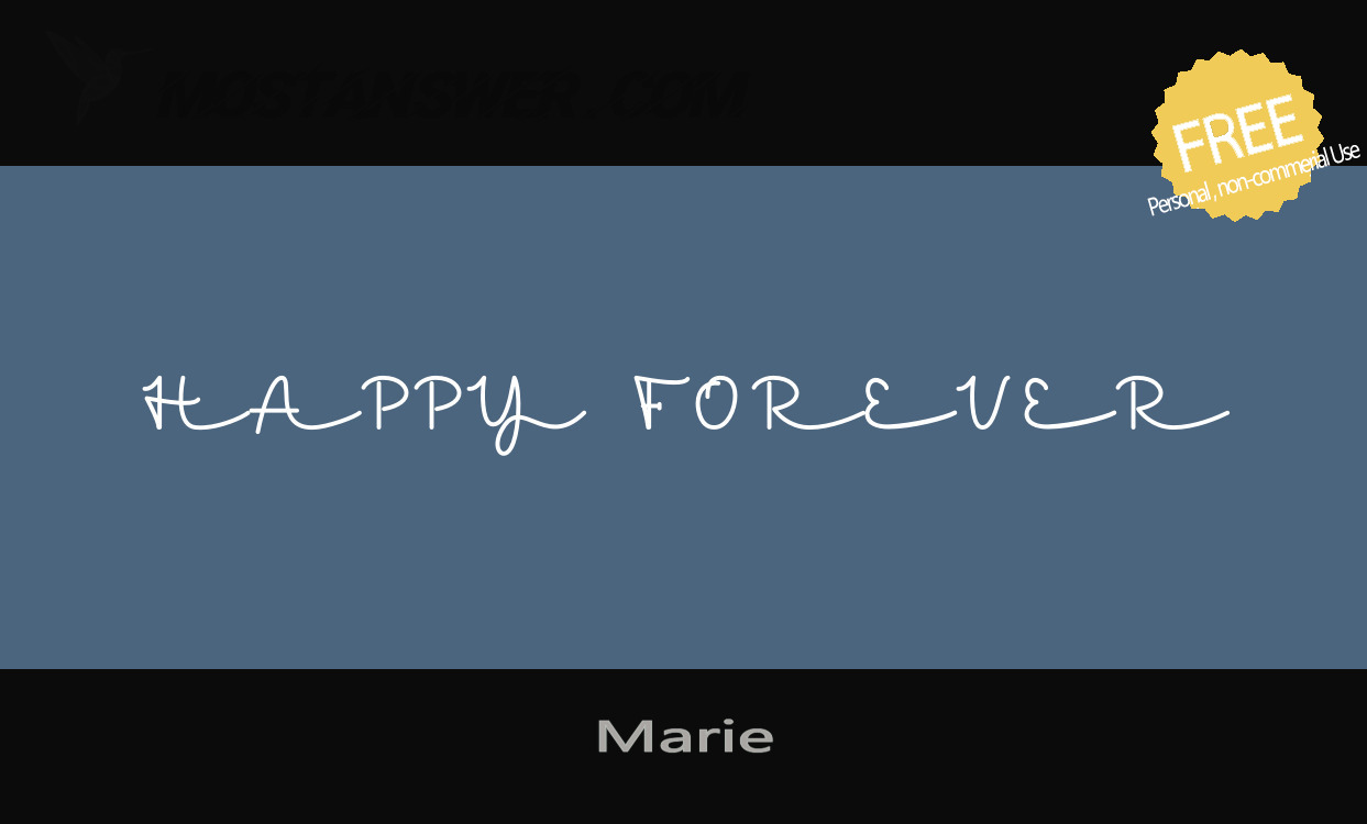 Marie Font by Fillo Graphic | mostfont.com