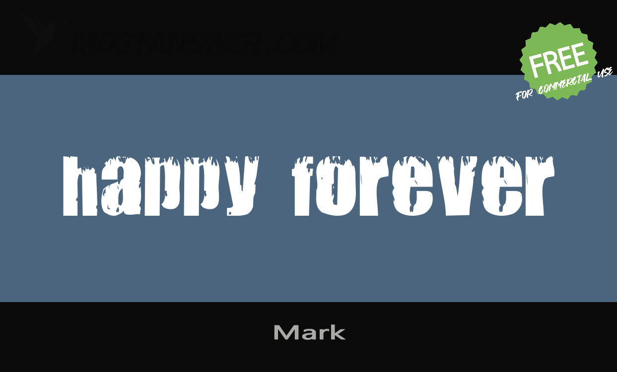 MARK Font by Superfunk | mostfont.com