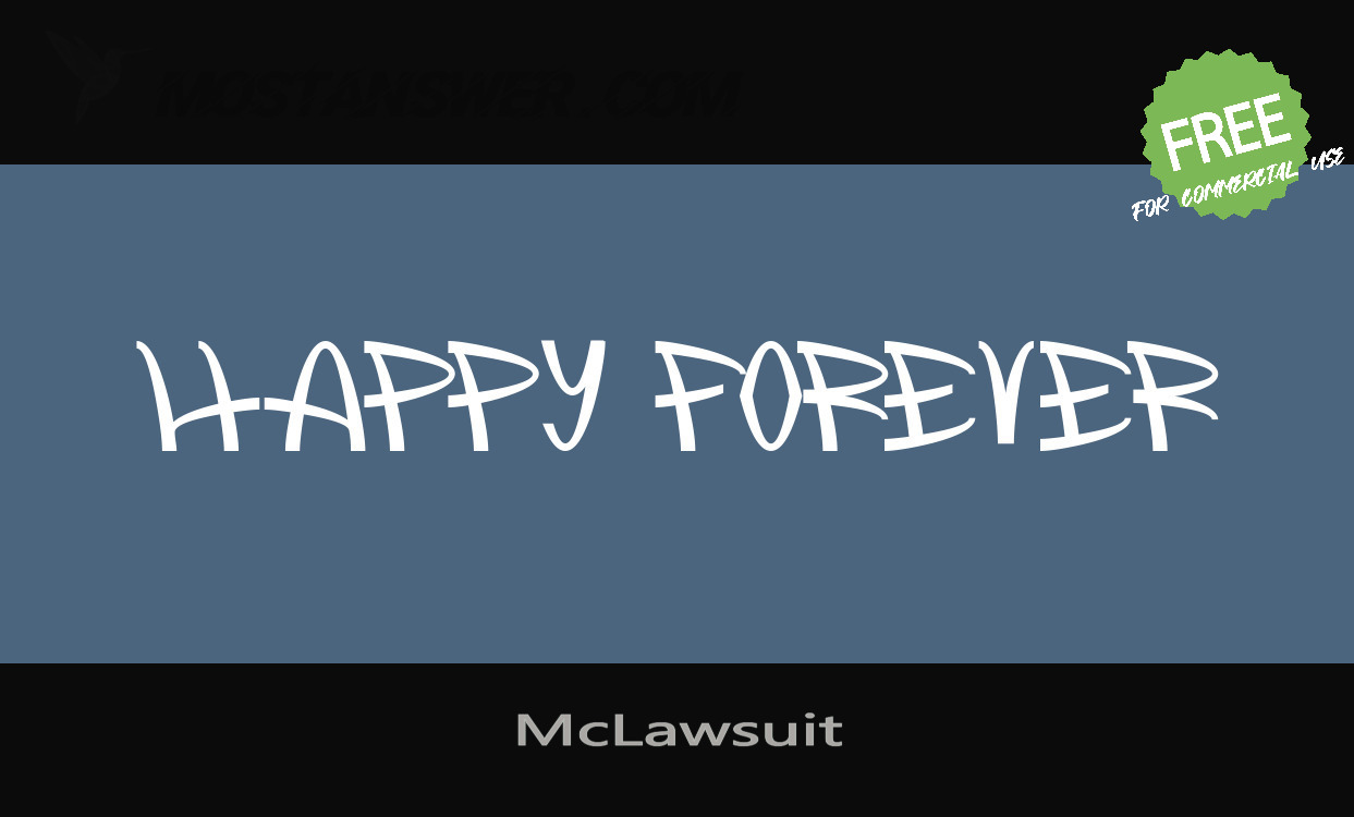 Mclawsui Font by Down10 | mostfont.com
