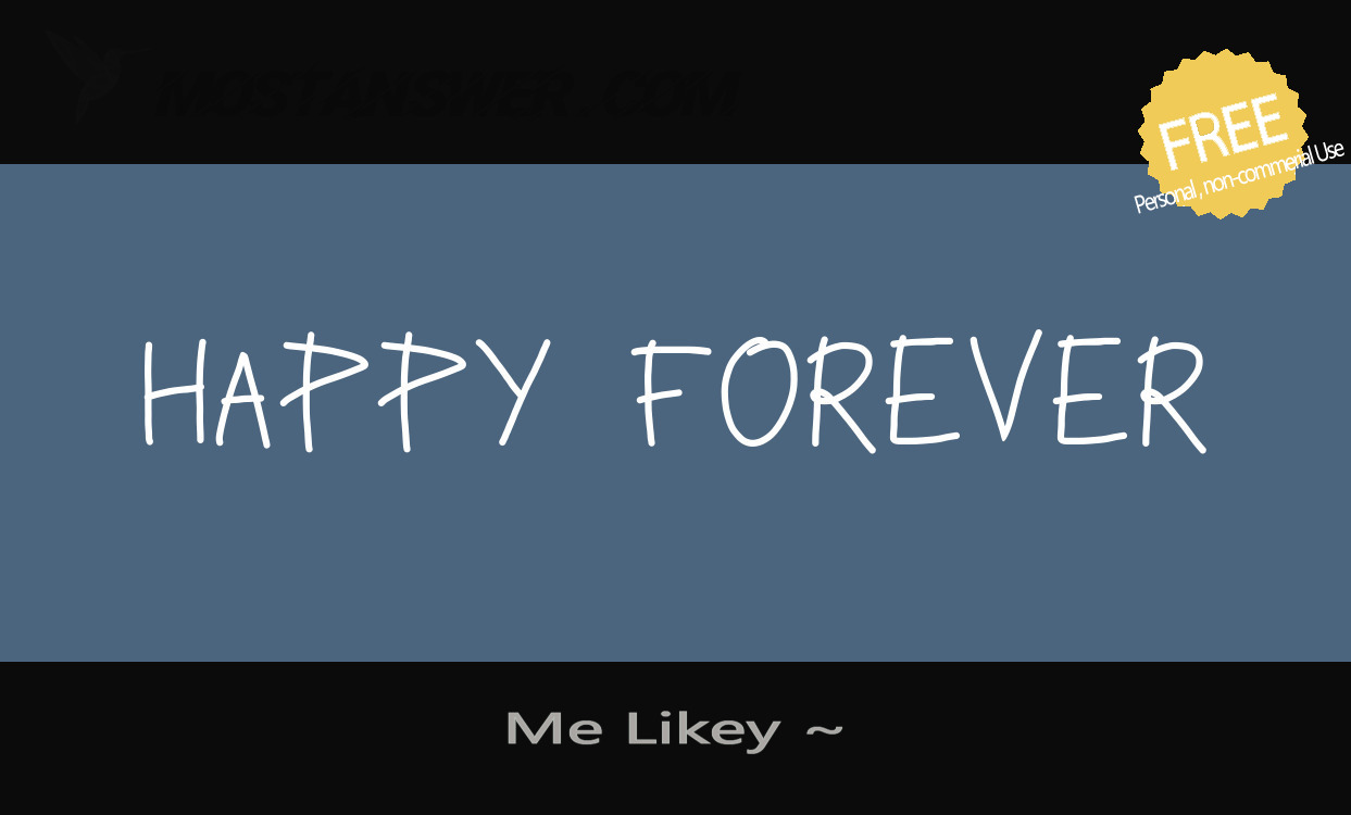 Me Likey Font by a | mostfont.com