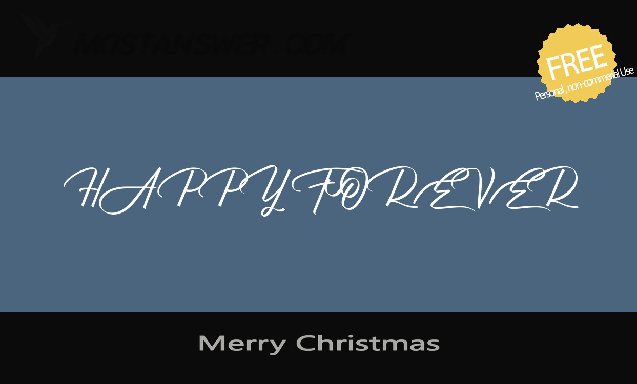 Merry Christmas Font by Fajr's Type | mostfont.com
