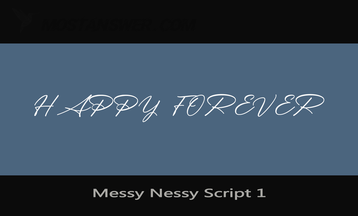 Messy Nessy Demo Font by Redy Studio | mostfont.com