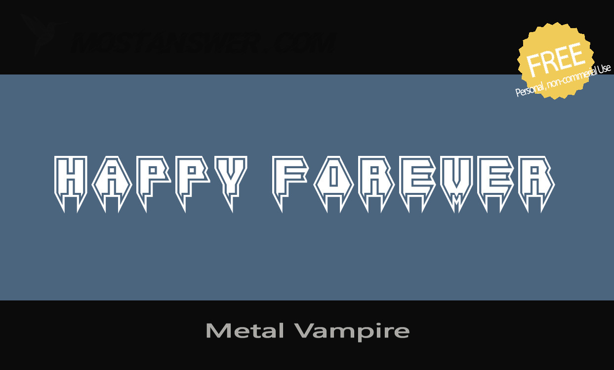 Metalvampire Font by nson | mostfont.com