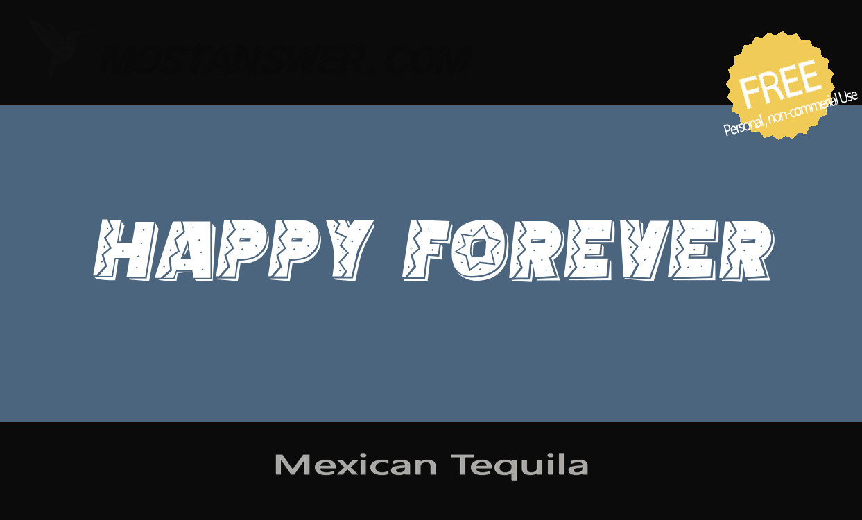 MexicanTequila Italic Font by Vladimir Nikolic | mostfont.com