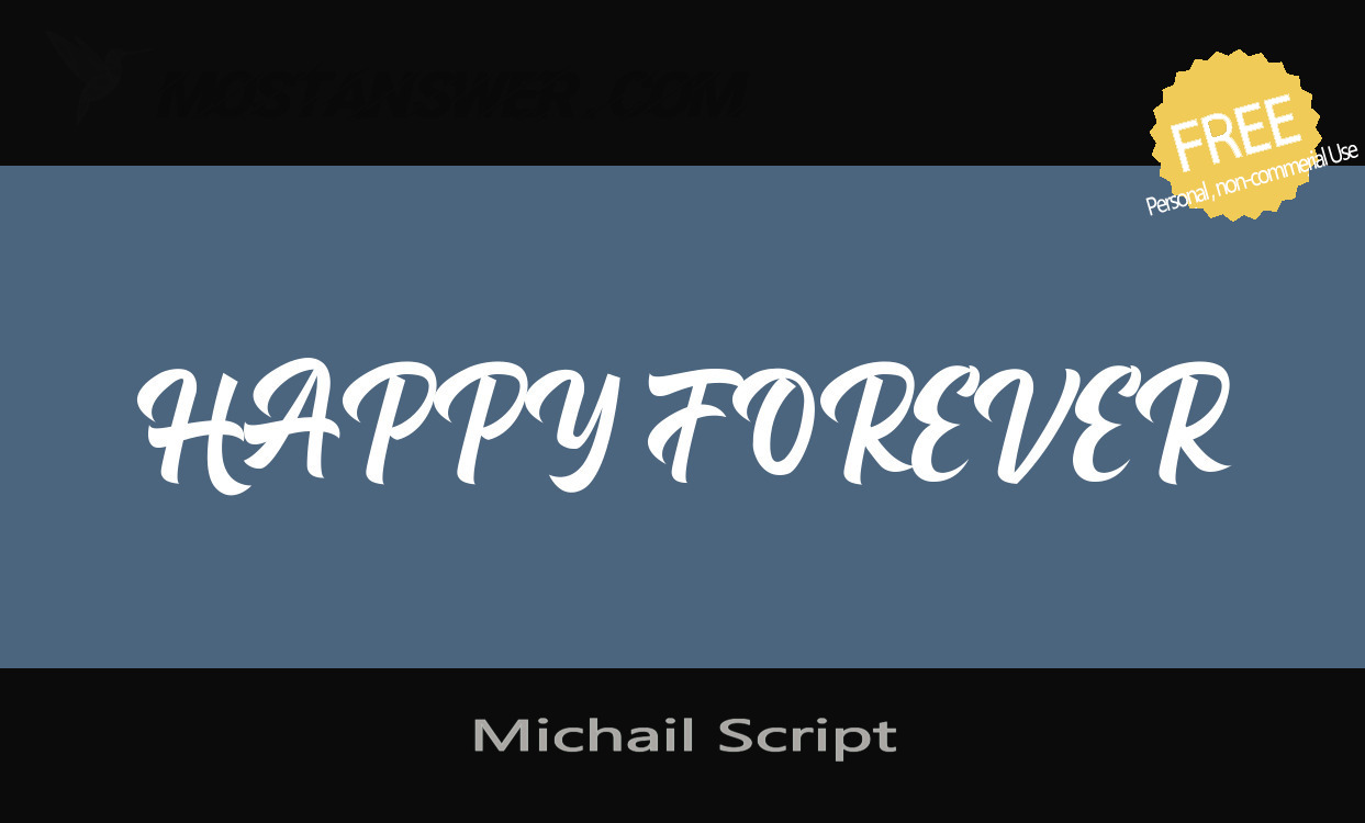 Michail Script (FPU) Font by t Studio | mostfont.com