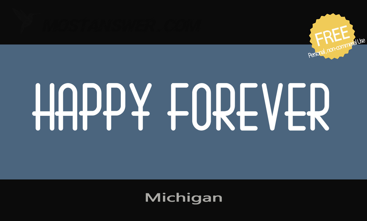 Michigan Font by | mostfont.com