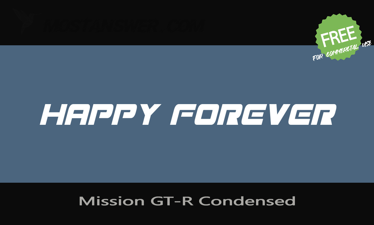 Mission GT R Condensed Italic Font by Pixel Sagas | mostfont.com